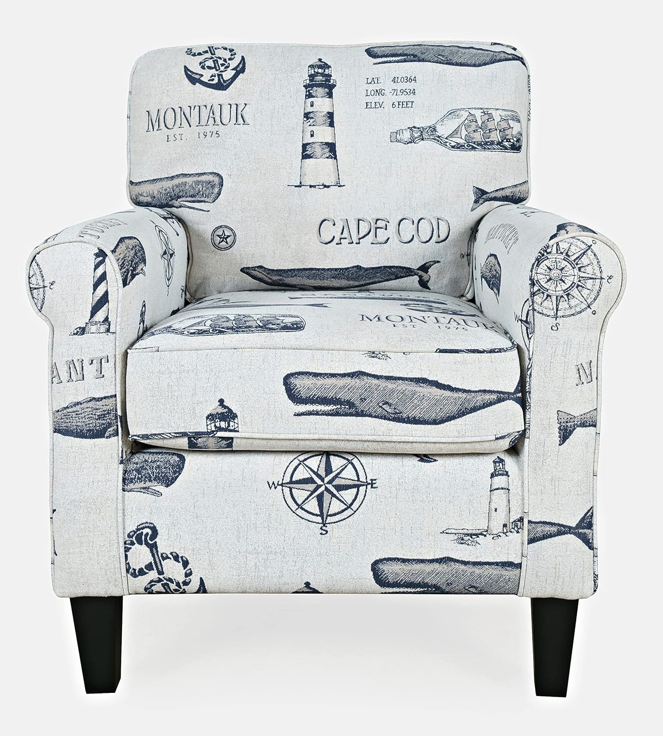 Amazon.com: Jofran Seafarer Coastal Nantucket Cape Nautical Upholstered ...