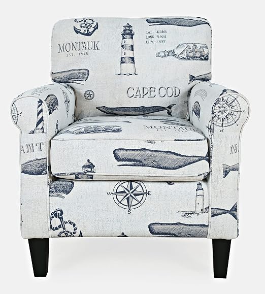 Amazon.com: Jofran Seafarer Coastal Nantucket Cape Nautical Upholstered ...