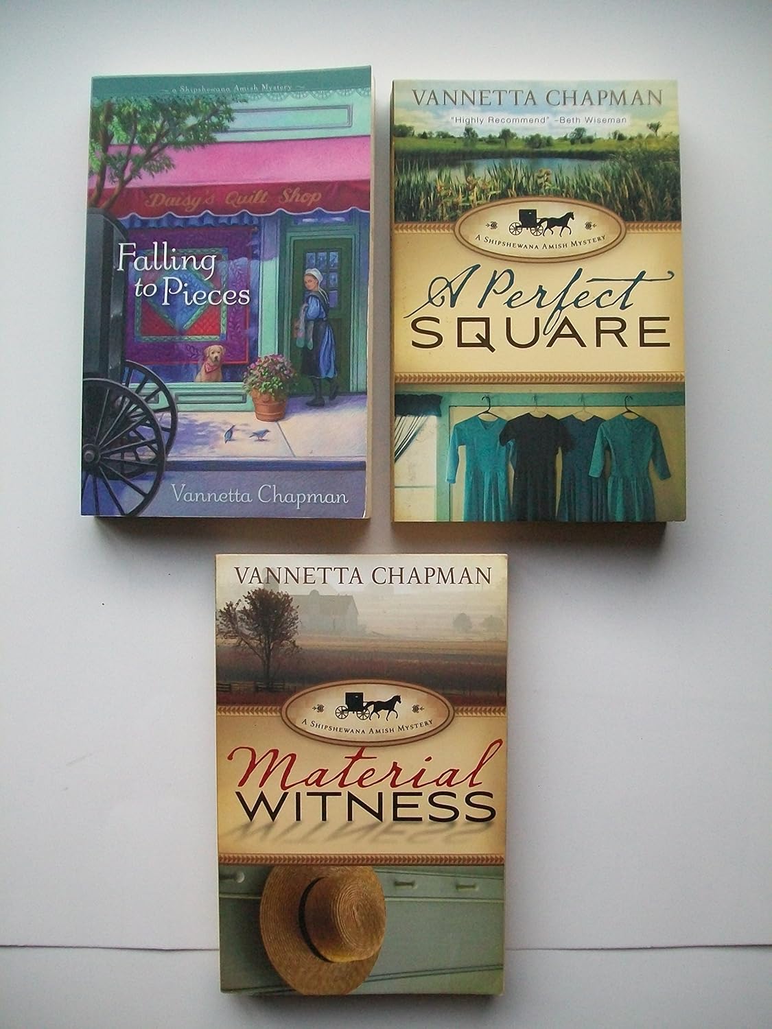 Shipshewana Amish Mysteries (3 Set) Falling to Pieces; A Perfect Square ...