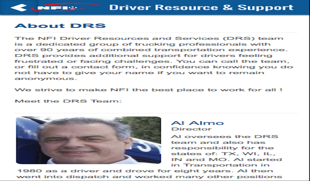 NFI Driver Resource - App on Amazon Appstore
