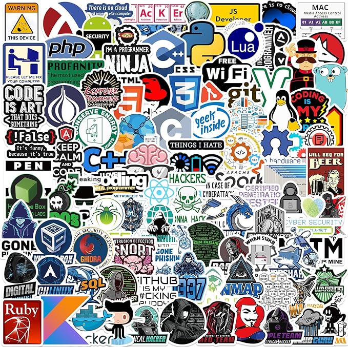Amazon.com: 100 PCS Programming Stickers for Developers, Coders ...