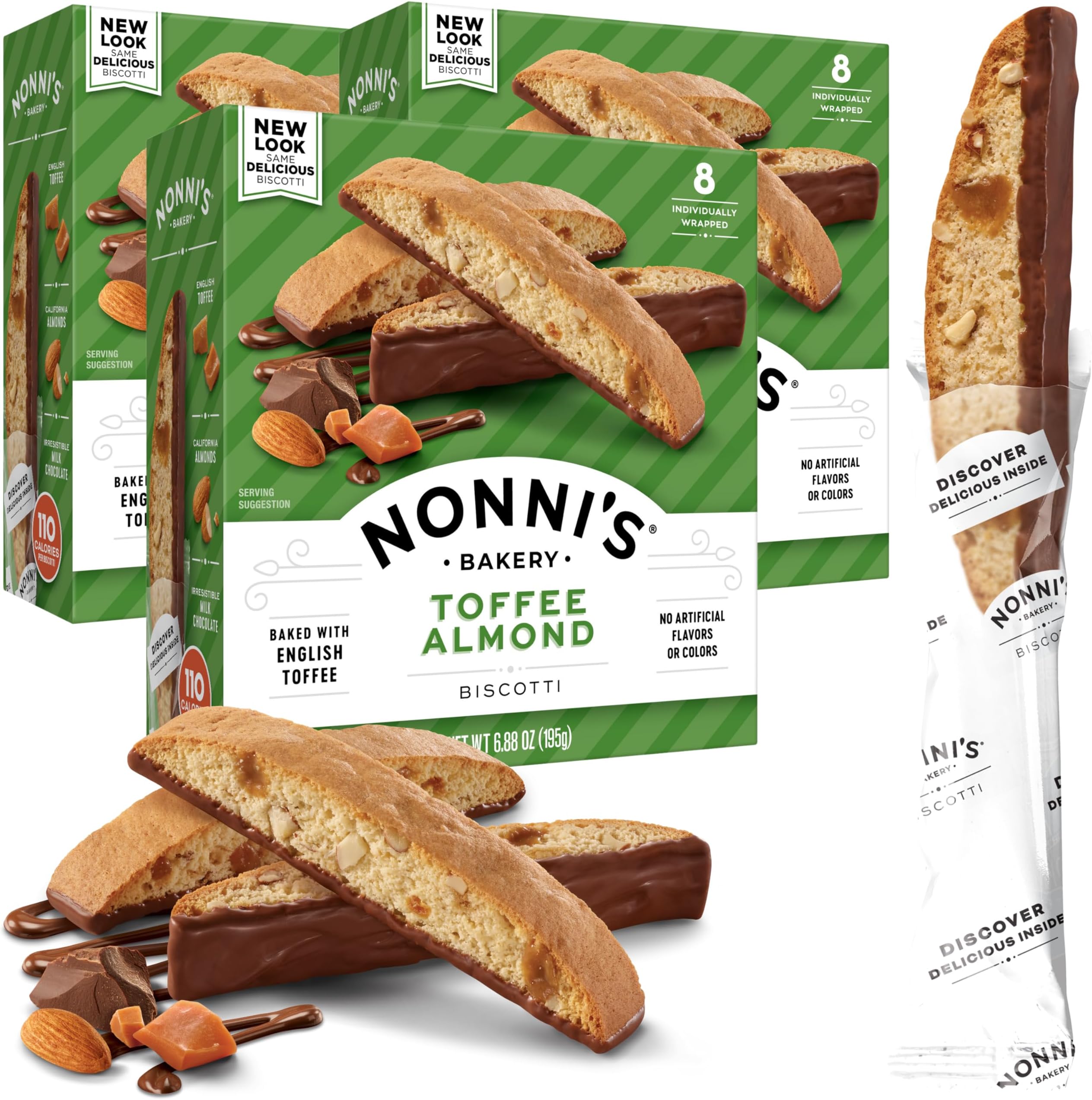 Amazon.com: Nonni's Biscotti Variety Pack Of 4 - (Cioccolati Limone ...