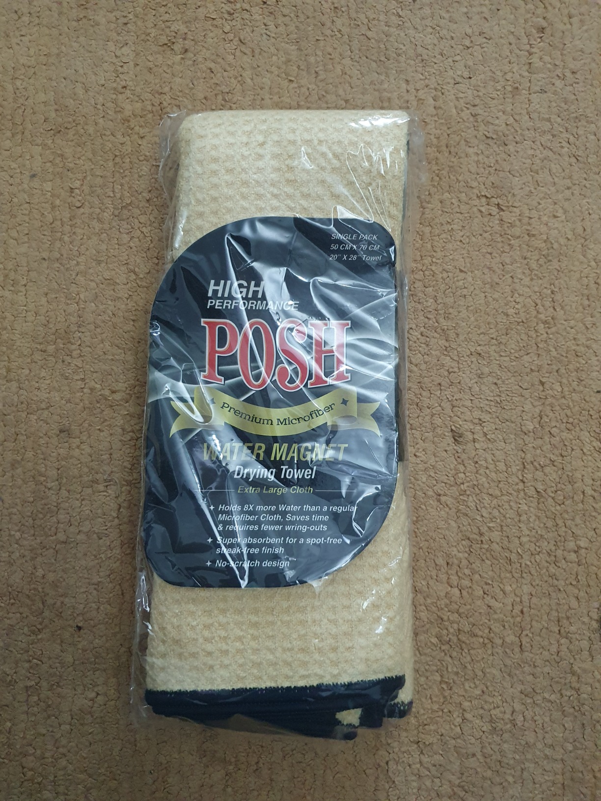 Posh-Premium Microfiber® Water Magnet Cleaning Cloth with Hanging Loop ...