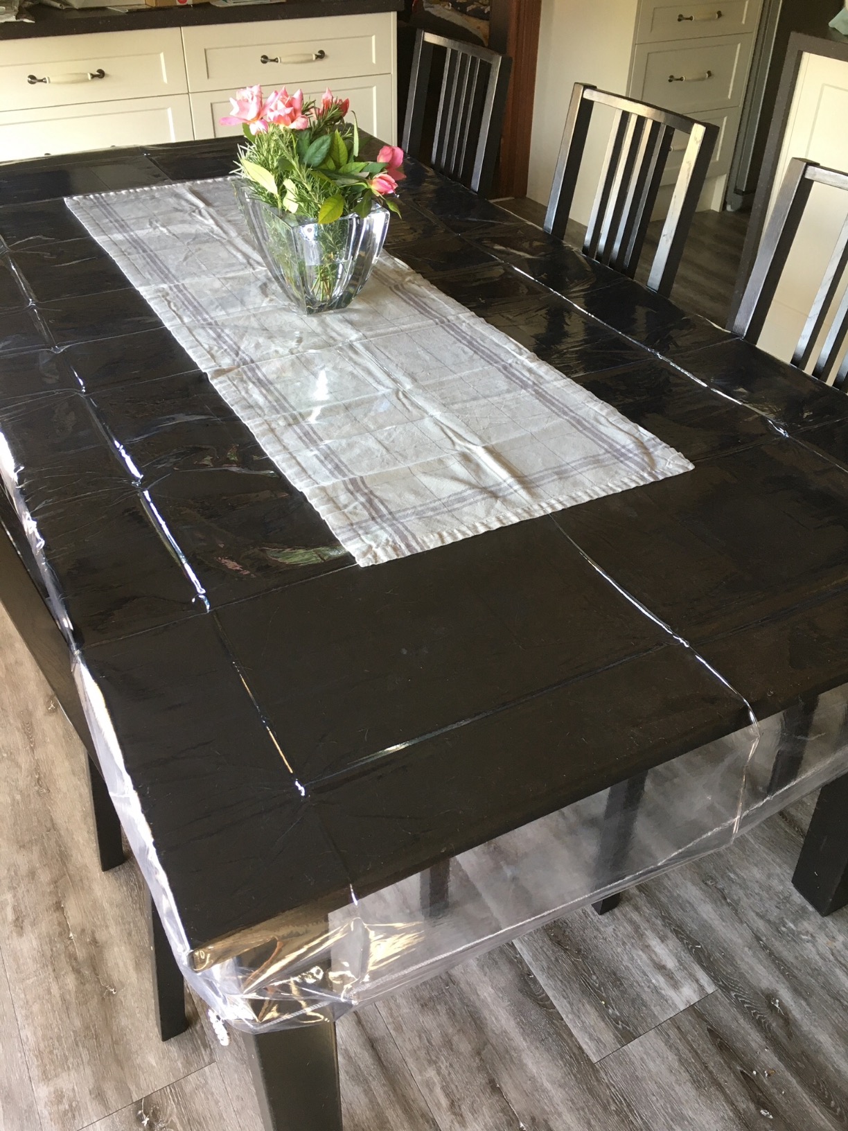 Benson Mills Heavy Duty Clear Plastic Tablecloth Protector, 100% ...