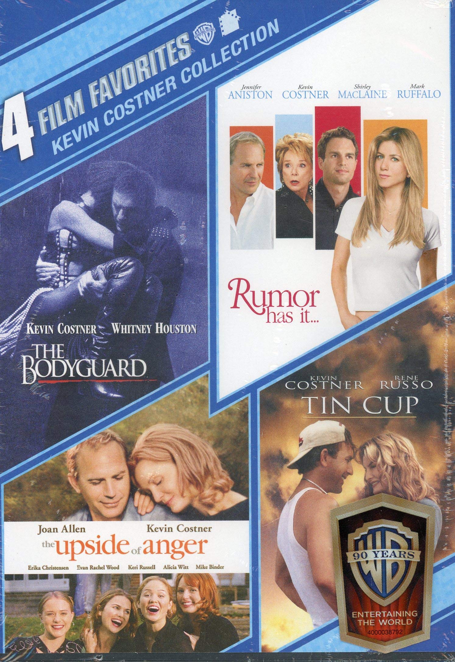 Amazon.com: 4 Film Favorites: Kevin Costner (4FF)(90th Anv Stkr/DVD ...
