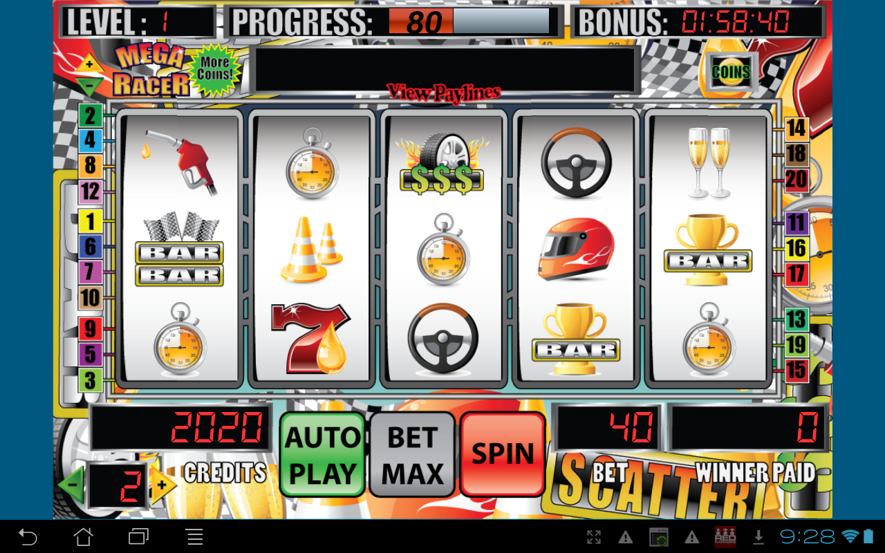 Mega Racer Slot Machine - App on Amazon Appstore