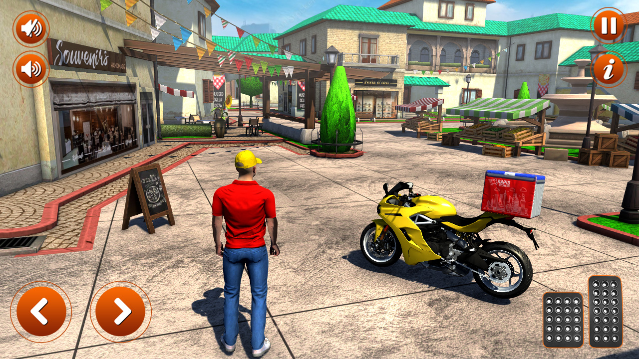 Pizza Delivery Boy Bike Driving Game 2024: Real Pizza Bike Simulator3D ...