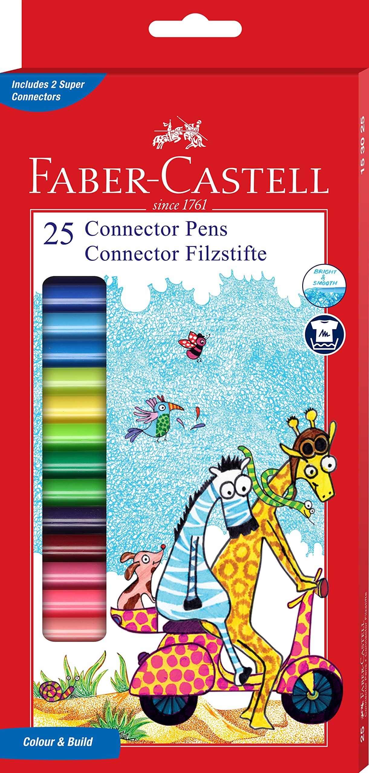 Faber-Castell Connector Pen Set - Pack of 25 (Assorted) : Amazon.in ...