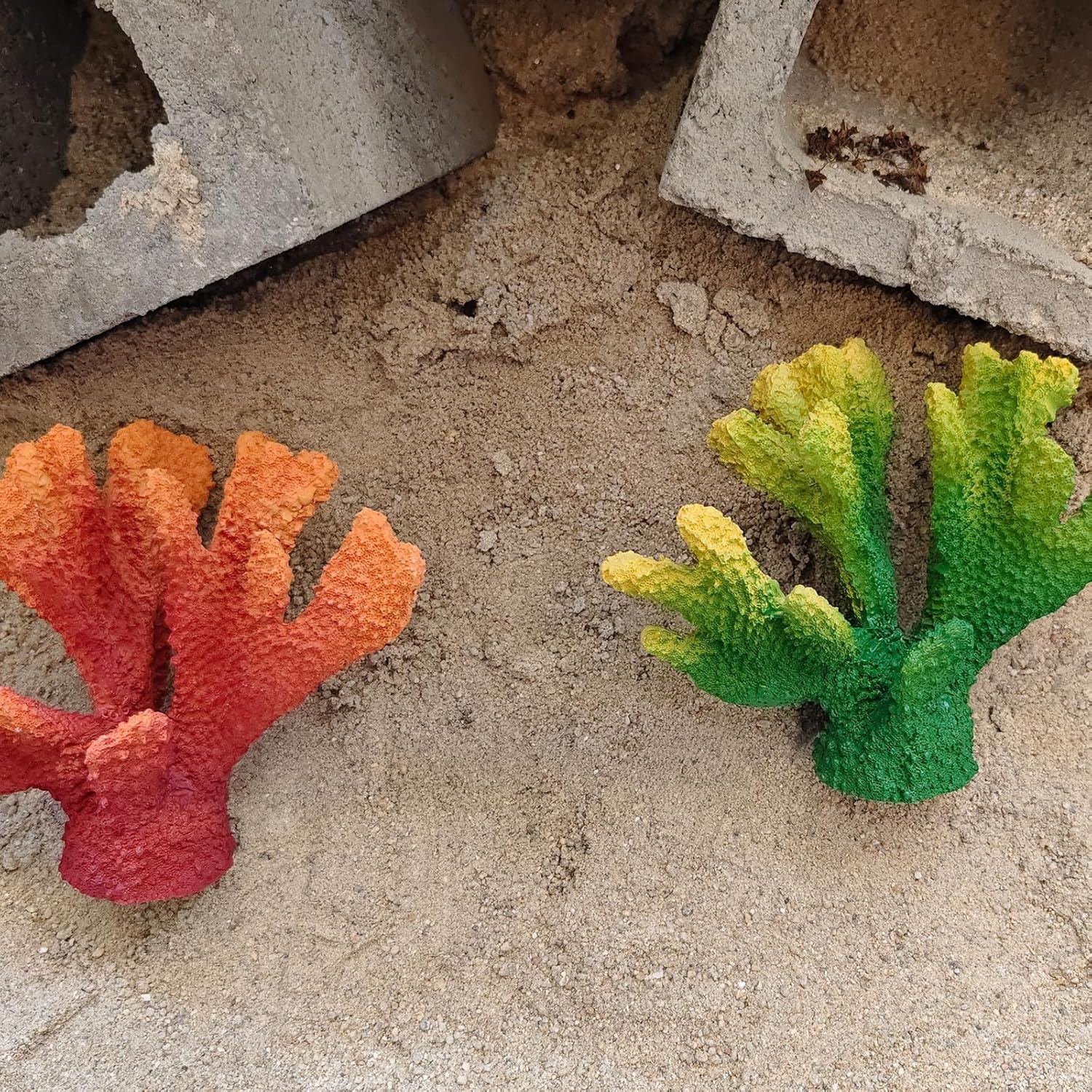 Estatua de coral rojo resina decoración de mesa coral realista rama de ...