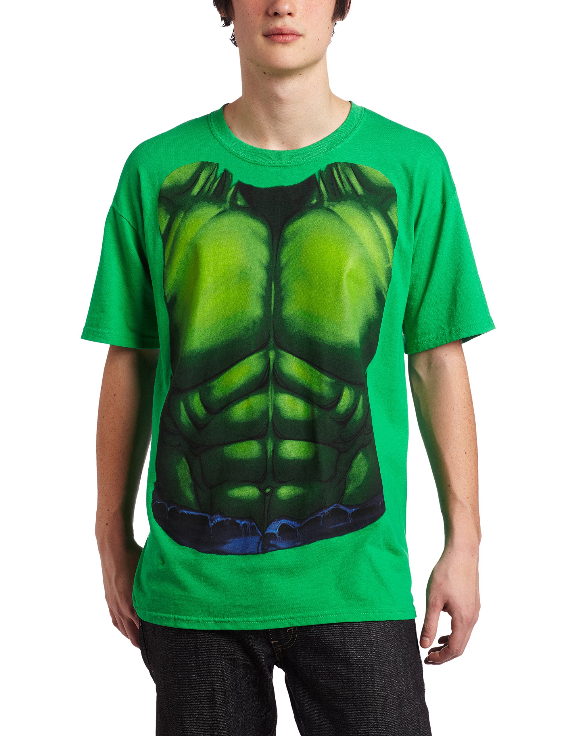 Amazon.com: Incredible Hulk Smash Chest Mens Green T-shirt : Clothing ...