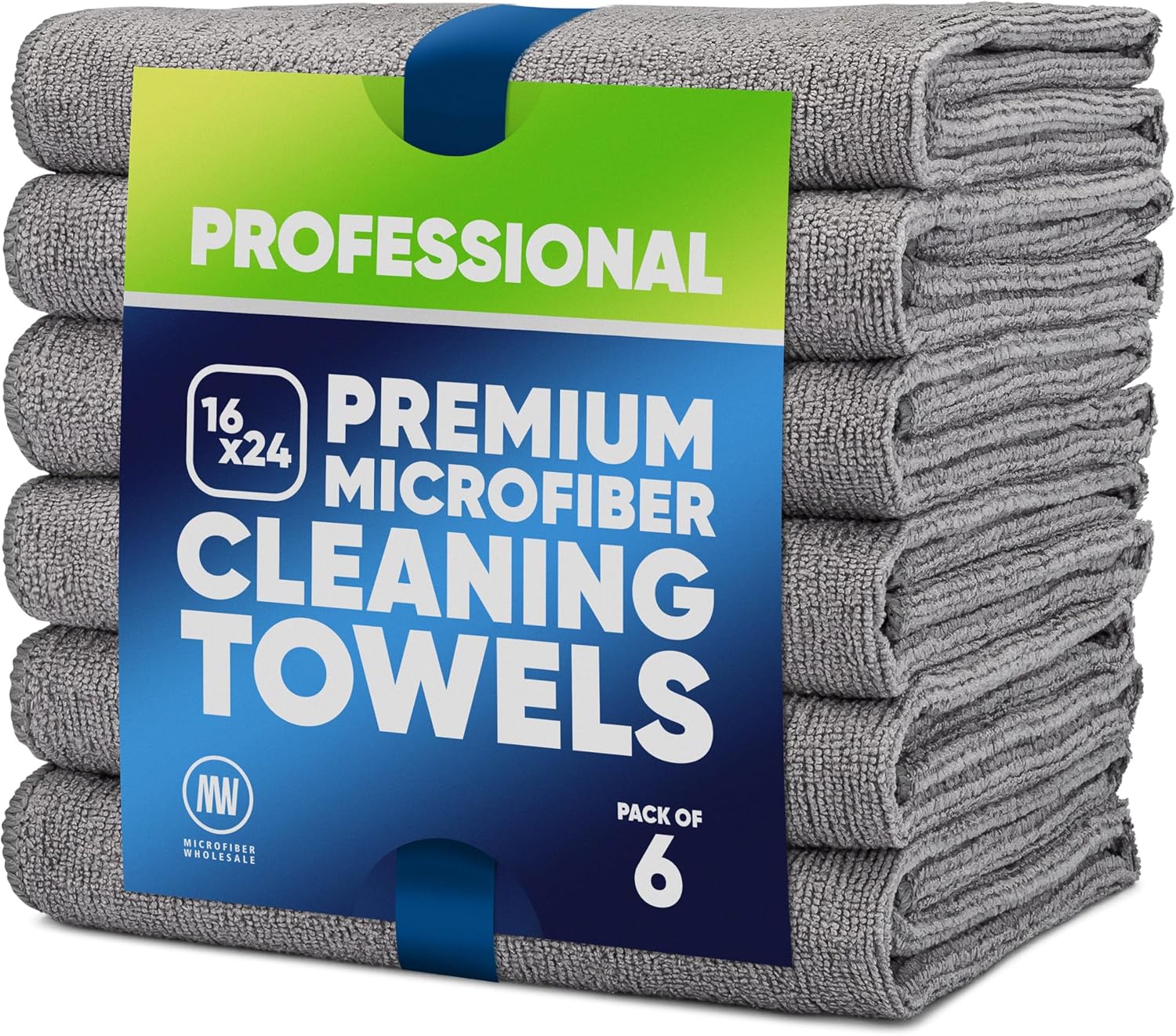 Amazon.com: Microfiber Wholesale 16" x 24" Pro Multi Surface Microfiber ...