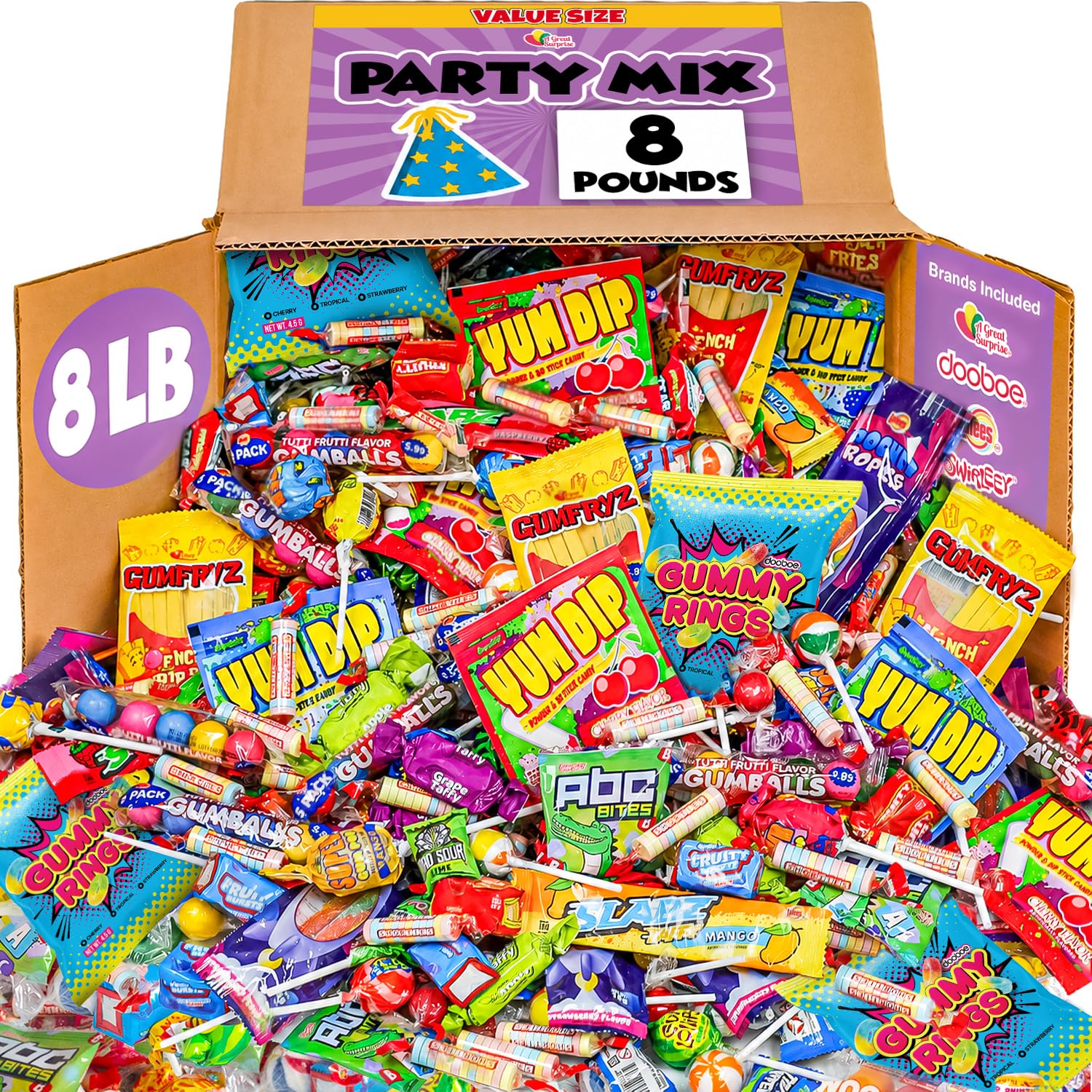 Amazon.com : Candy Bulk - 8 Pound Candy Mix - Parade Throws Big Bulk ...