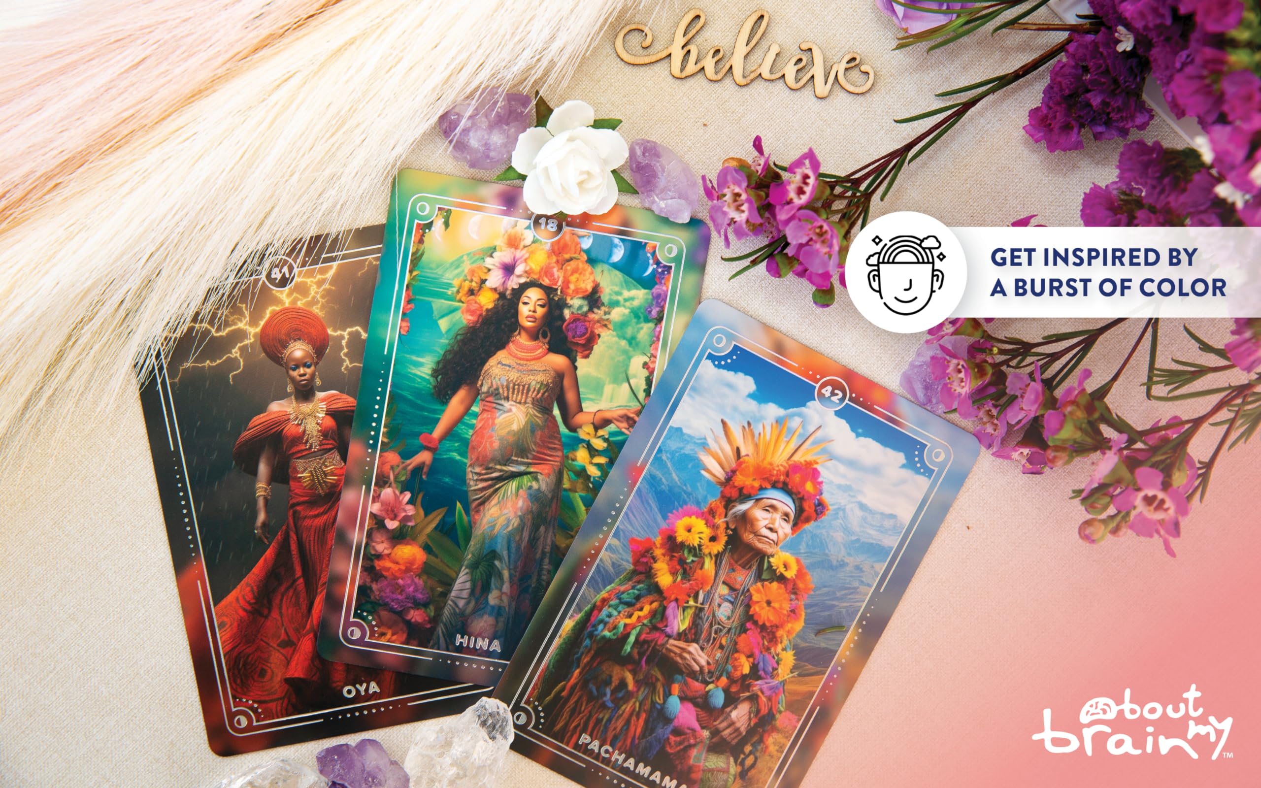 Snapklik.com : About My Brain Goddesses Of The World: Deluxe 60-Card Oracle Deck And Guidebook ...
