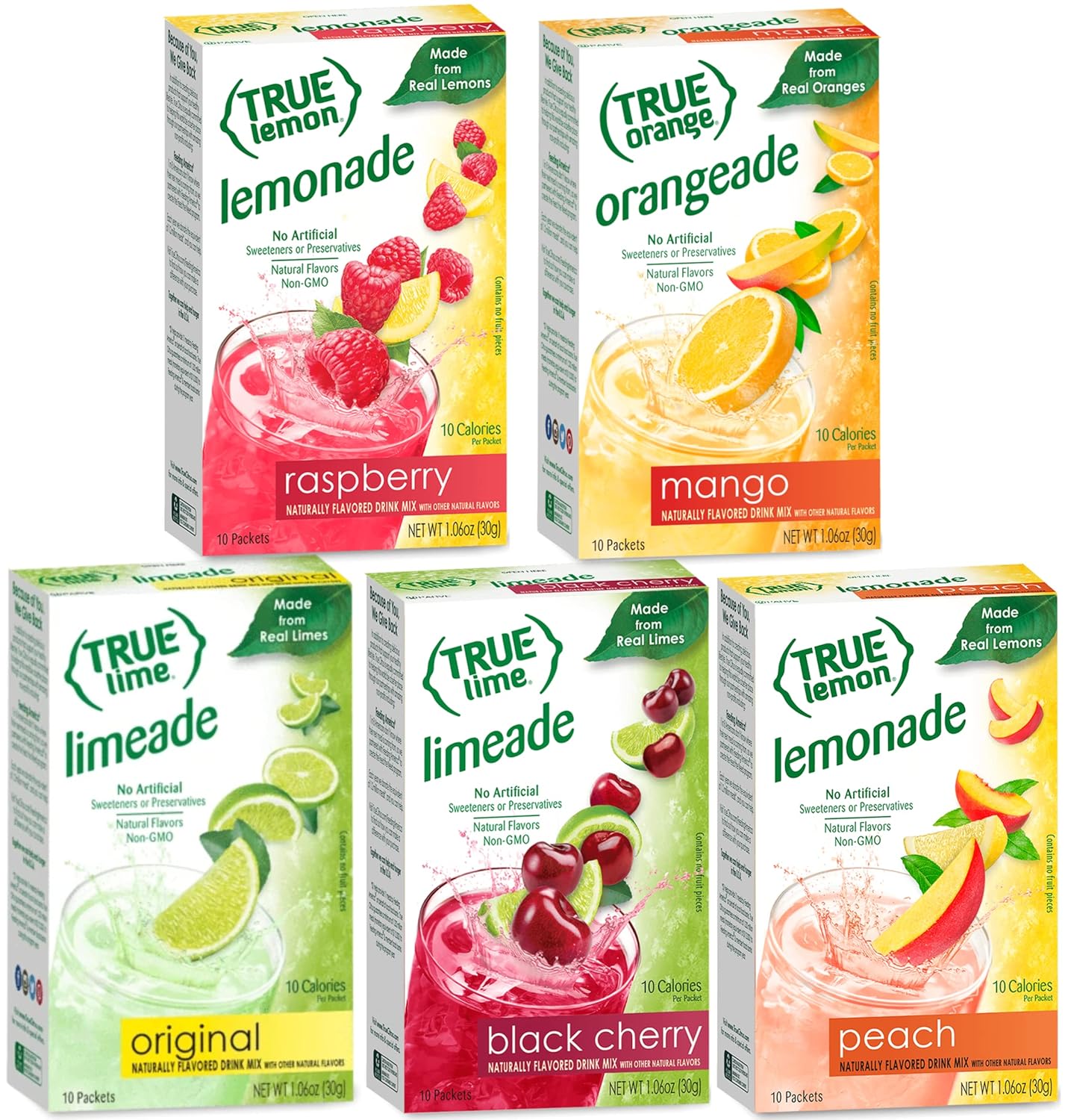 Amazon.com : True Lemon Assorted Beverage & Lemonade Drink Mixes 10 Ct ...