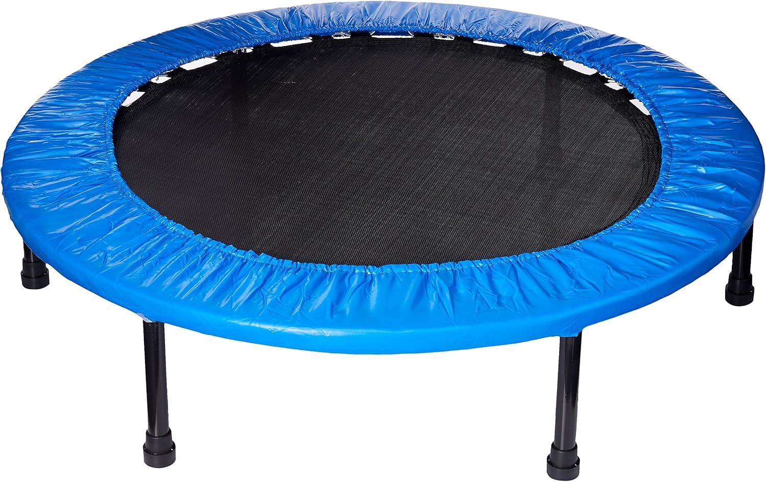 Amazon.com : Crown Sporting Goods Mini Rebounder Trampoline, Blue, 38 ...