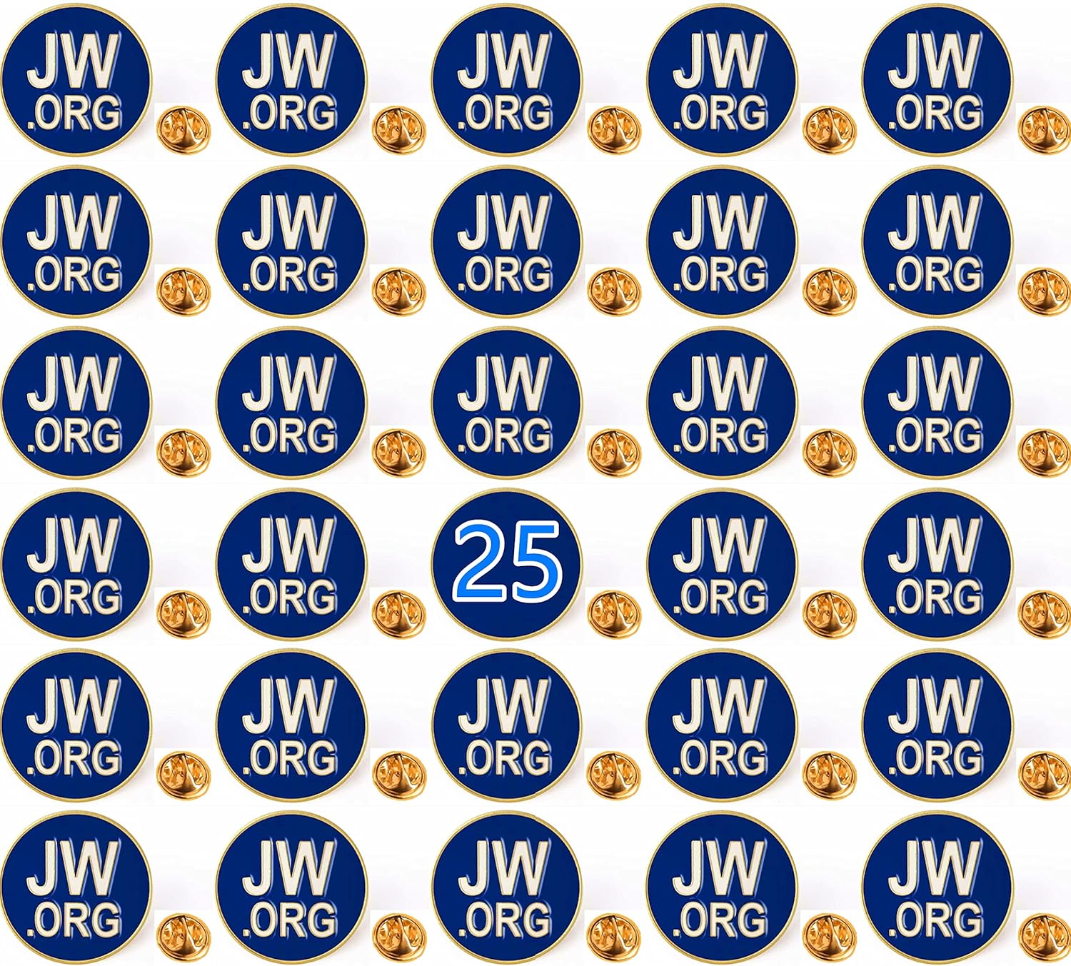25PCS JW.org Lapel Pins Enamel JW.org Neck Tie Hat Tack Clip Women or ...
