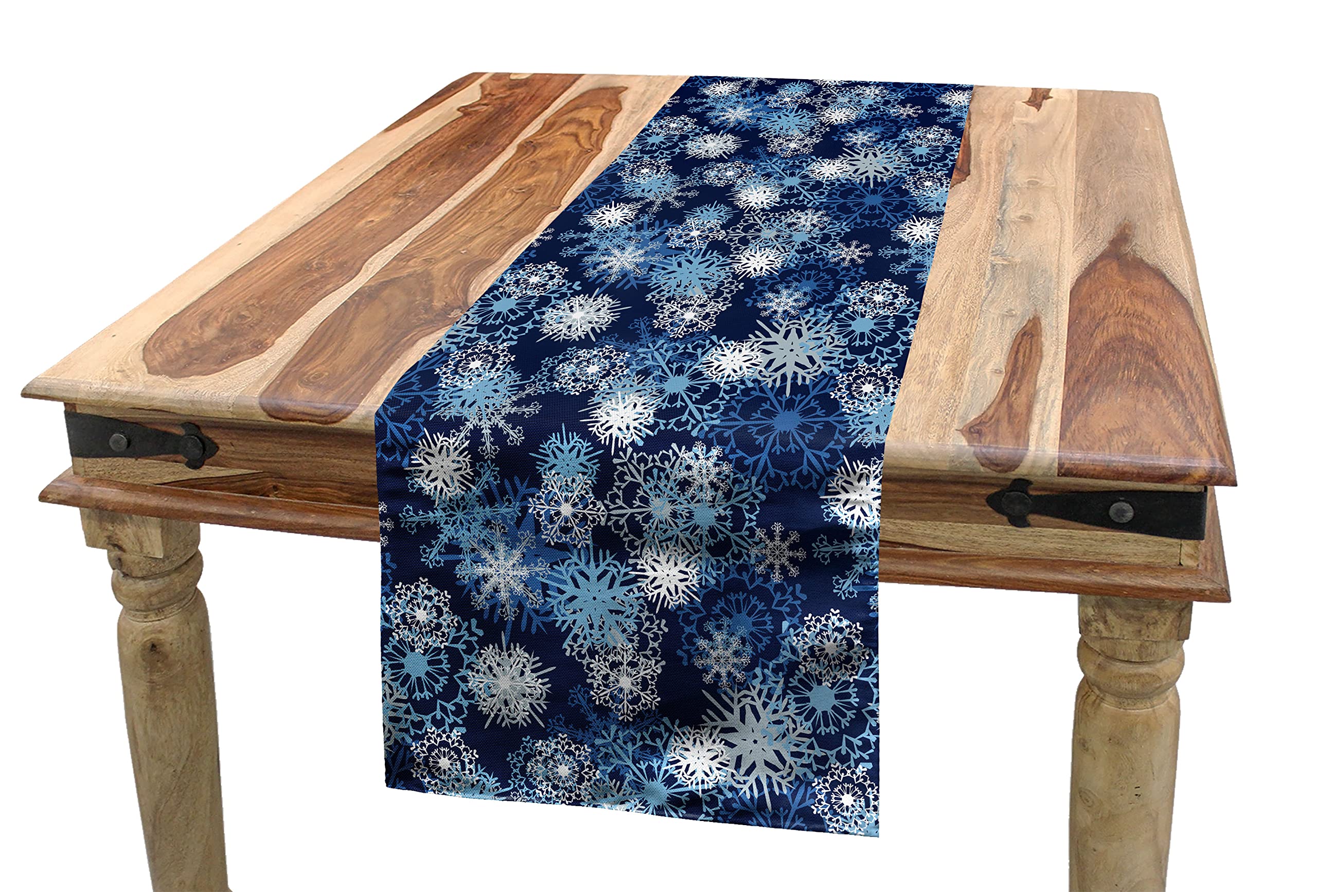 Amazon.com: Ambesonne Winter Table Runner, Various Different Ornate ...
