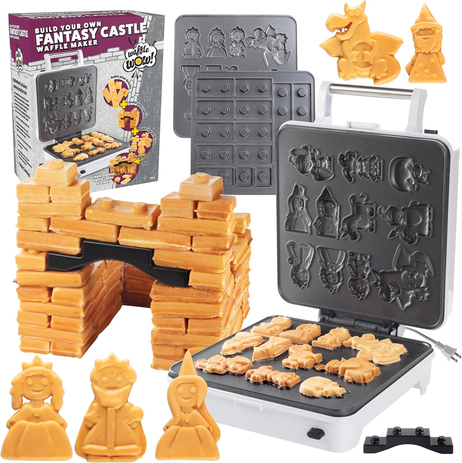 Amazon.com: Fantasy Castle Waffle Maker- Bake & Build Castle of Waffles ...