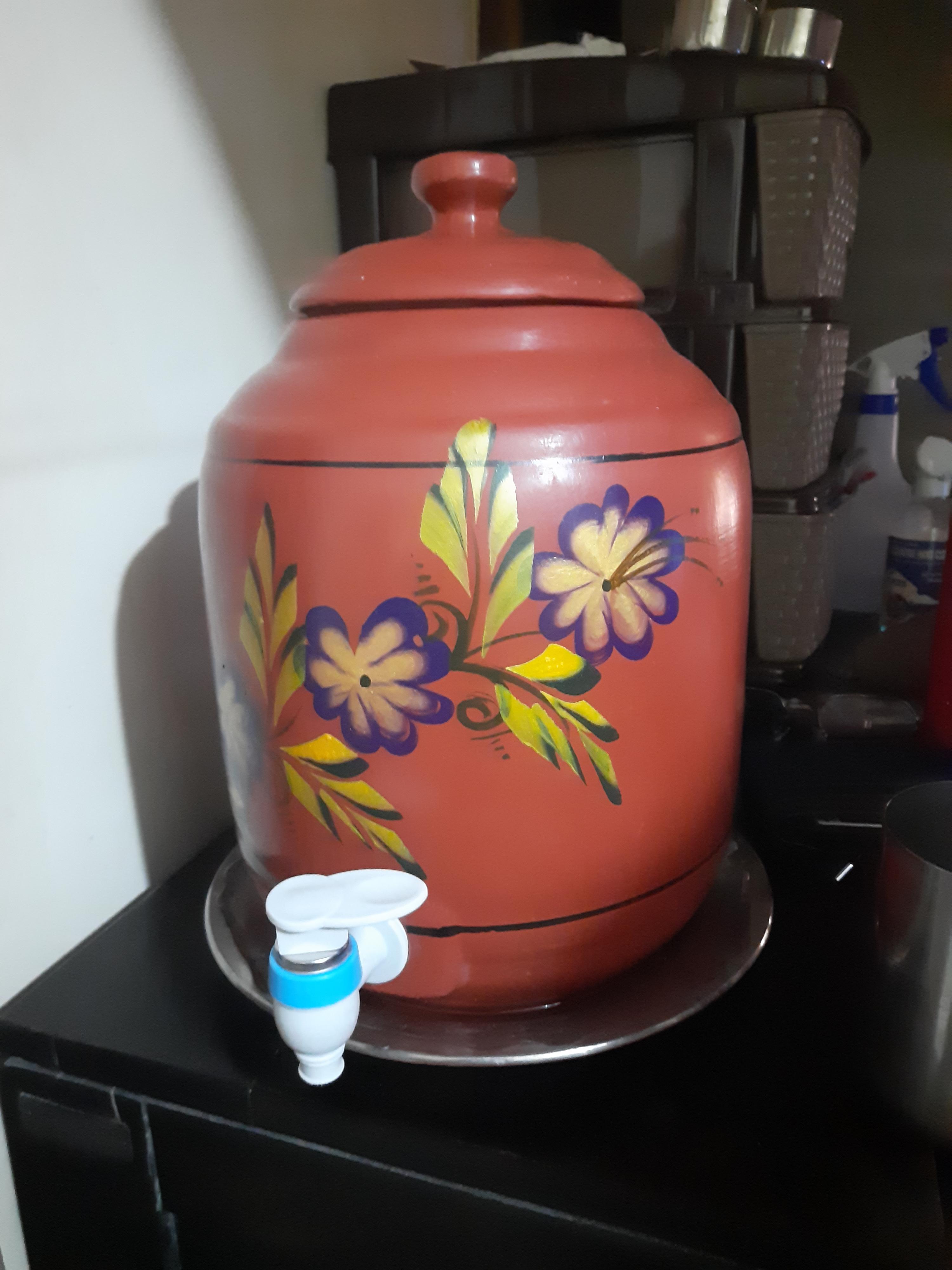 Buy Earthen Clay Water Pot Classic 5 Litre 102 Online at Low Prices in ...