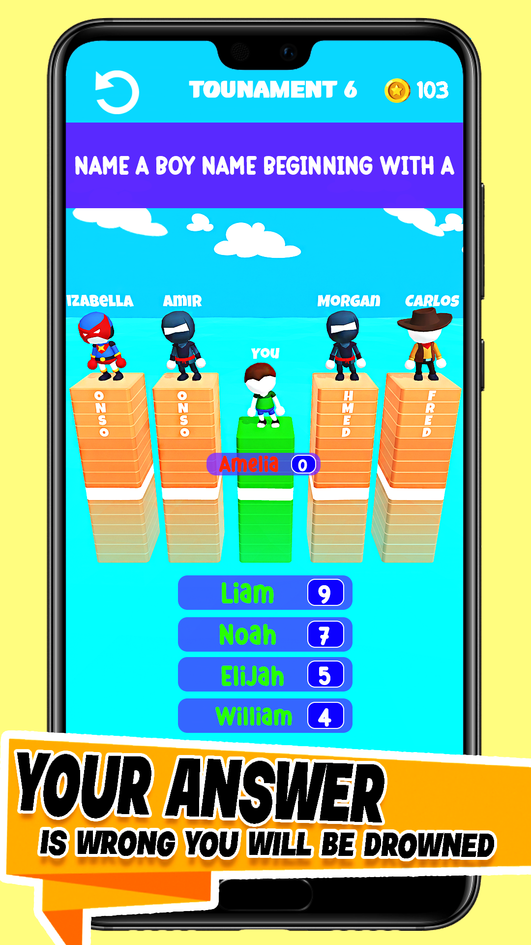 Type and Stack Longest Answers or Drowned In Water: Water Tower Builder ...