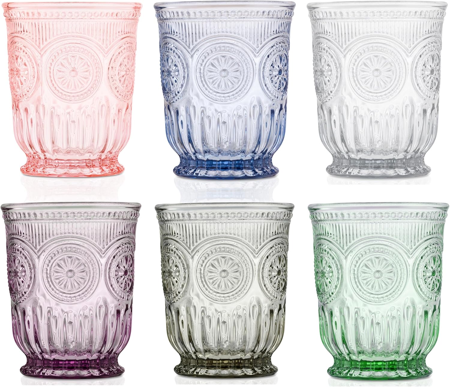 Multi-Colored Small Drinking Glasses : Amazon.ca: Home