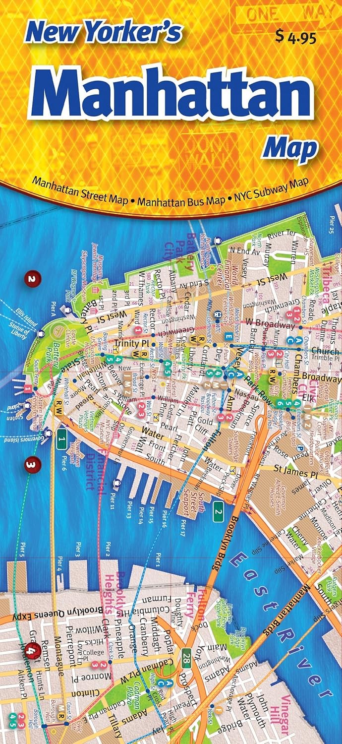 New Yorker's Manhattan Map: Opus Publishing: 9780972966603: Amazon.com ...