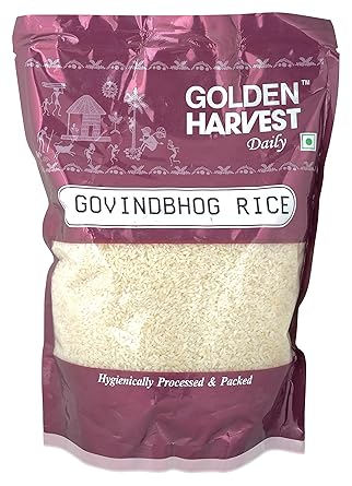 Golden Harvest Rice - Govind Bhog, 1kg Pouch : Amazon.in: Grocery ...