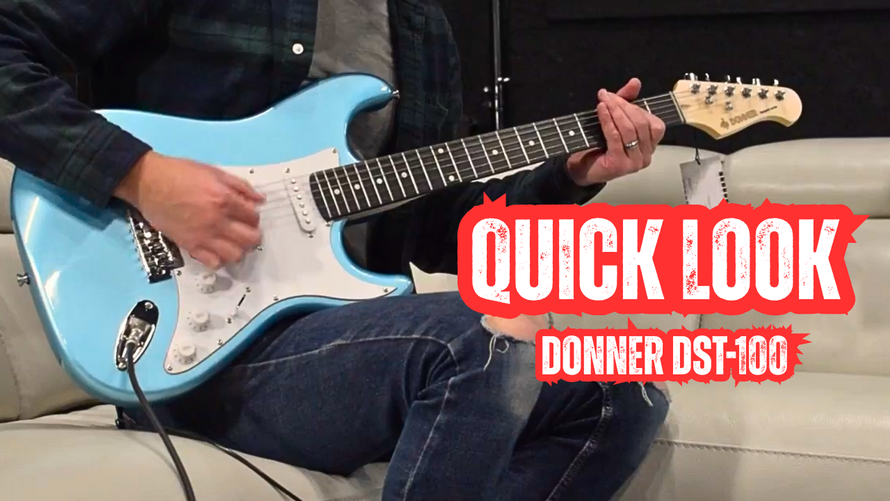Watch Donner DST-100 Electric Guitar Quick Look on Amazon Live