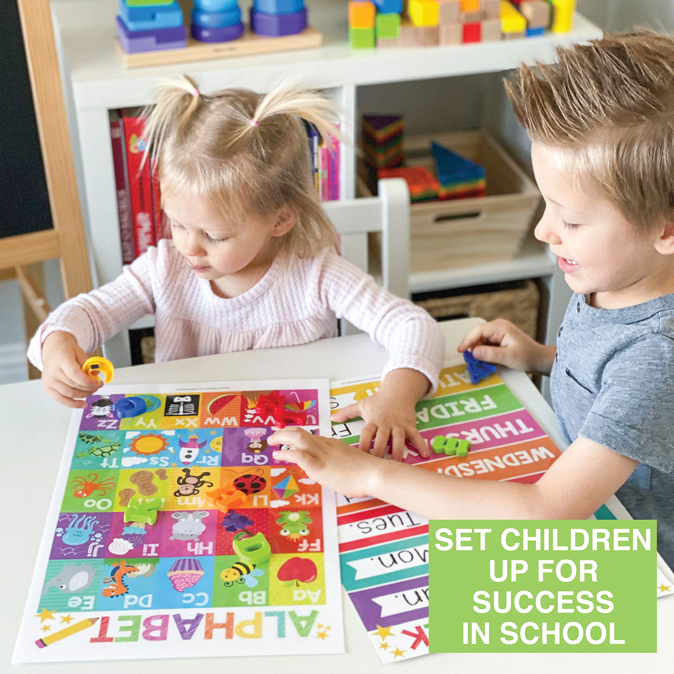 Buy 4 Alphabet, Months of the Year, Weather, Days of The Week Calendar ...