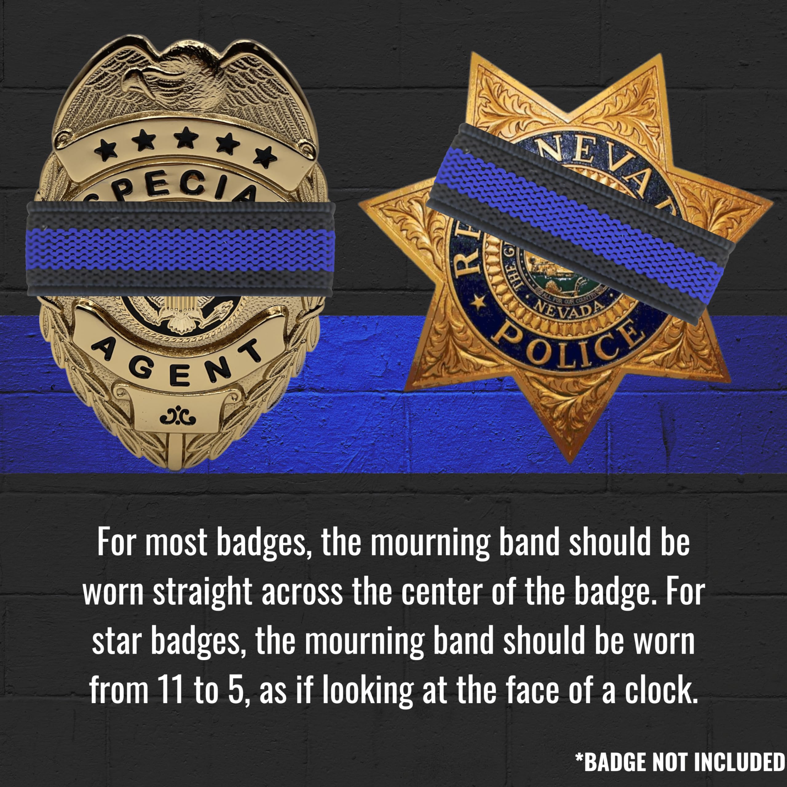 Thin Blue Line Mourning Band (1 Band Members Thin Blue Line Mourning ...