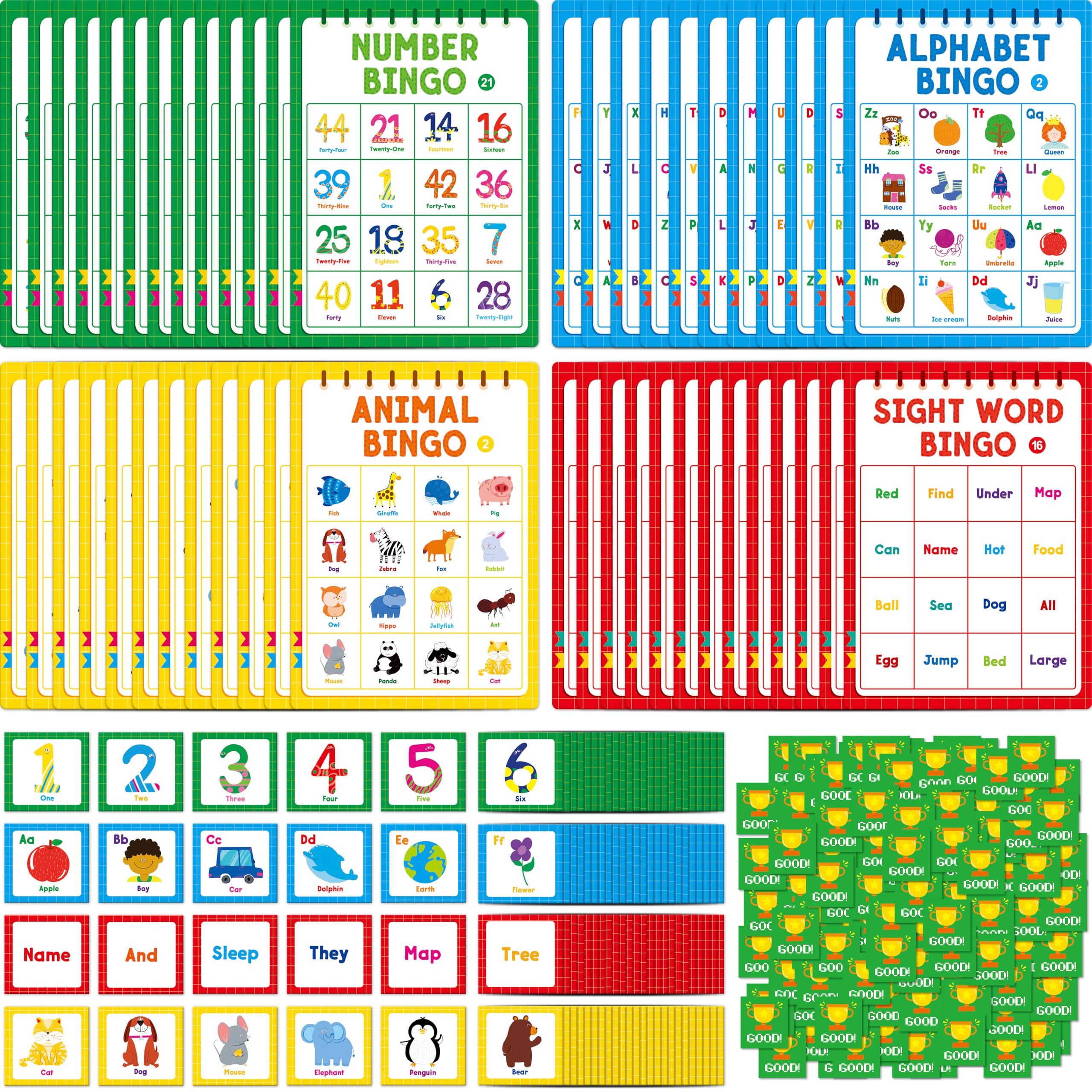 Snapklik.com : Family Bingo Game, Alphabet, Animal, Sight Word & Number ...