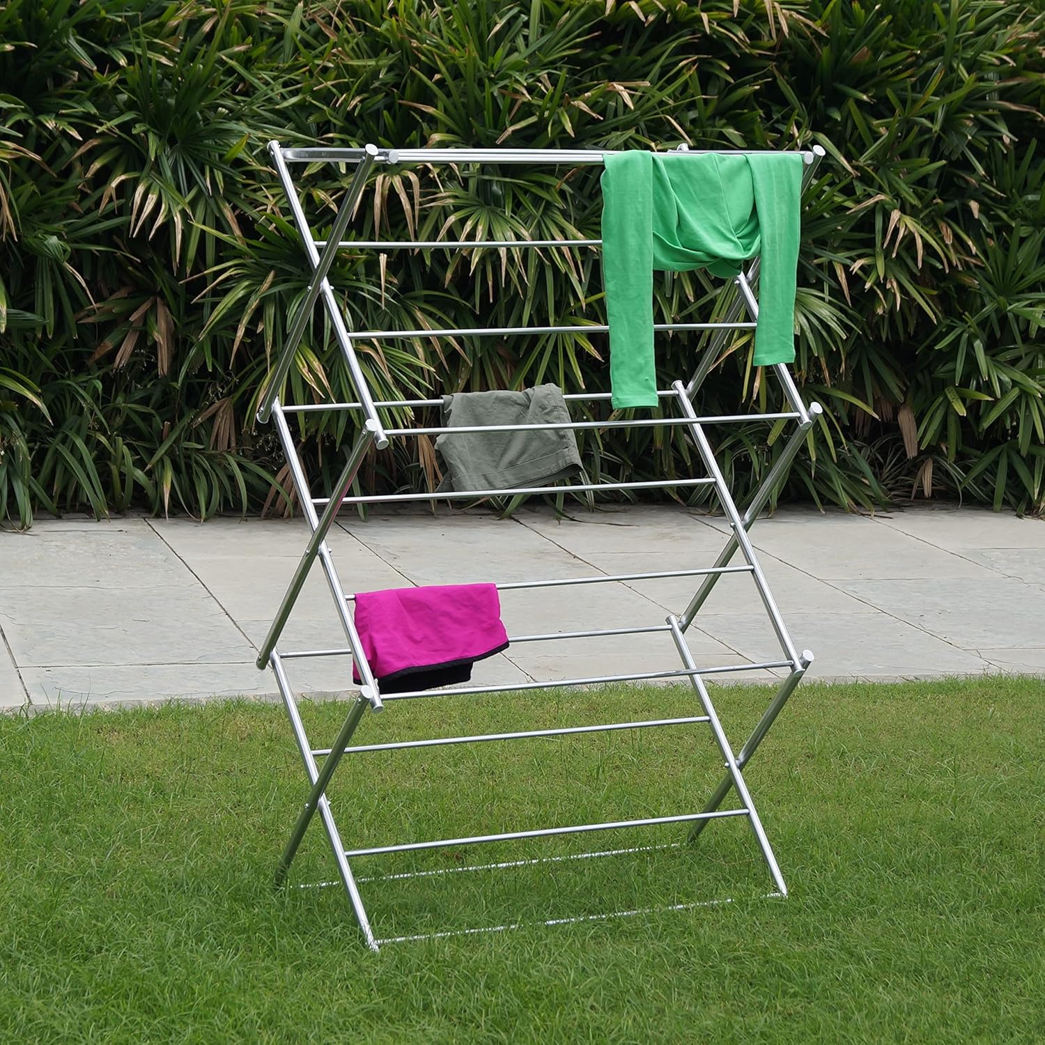 SIA HOMEWARES Sparkles Basic Light Duty Foldable Cloth Drying Stand ...