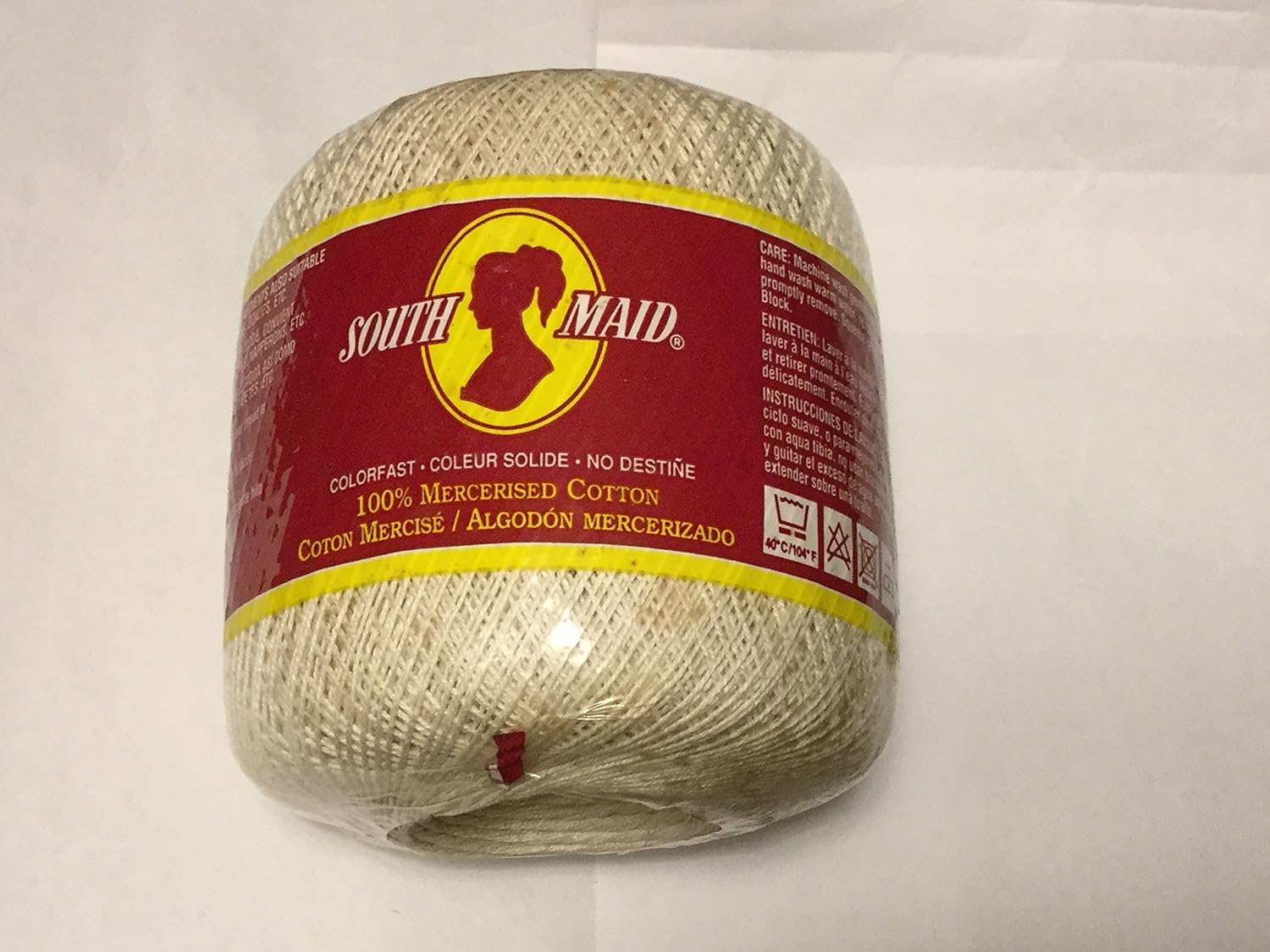 Amazon.com: South Maid Crochet Thread, Natural Color : Arts, Crafts ...