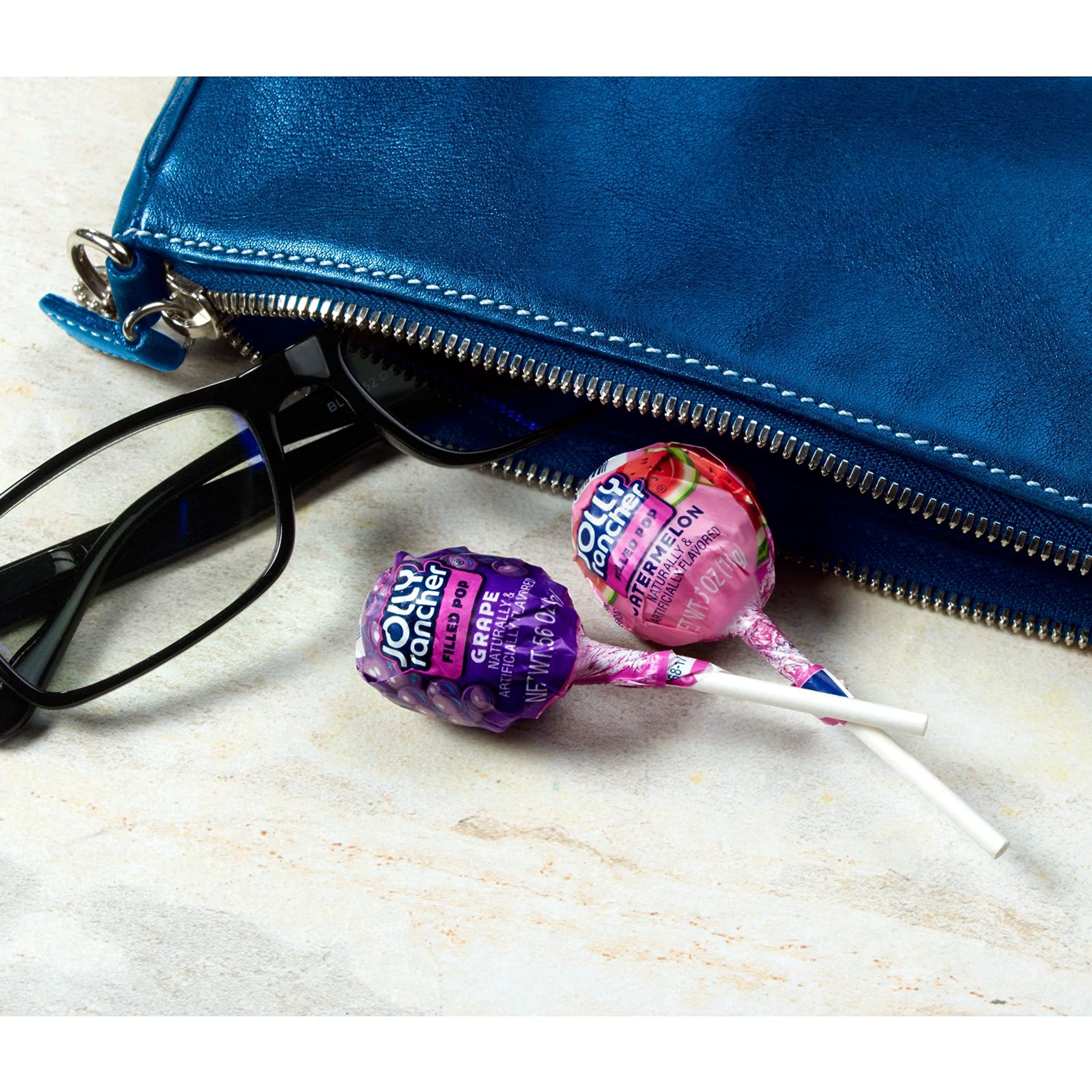 Jolly Rancher Filled Pops Assorted Fruit Flavored Candy Box 56 Oz