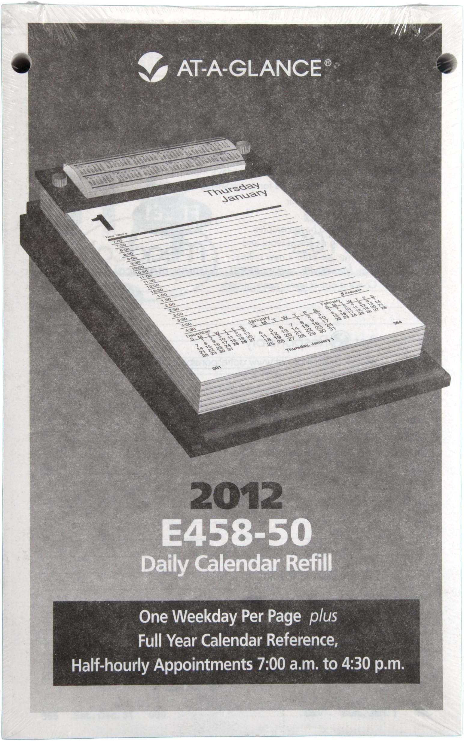 Amazon.com : AT-A-GLANCE Pad-Style Desk Calendar Refill 2015, 5 x 8 ...