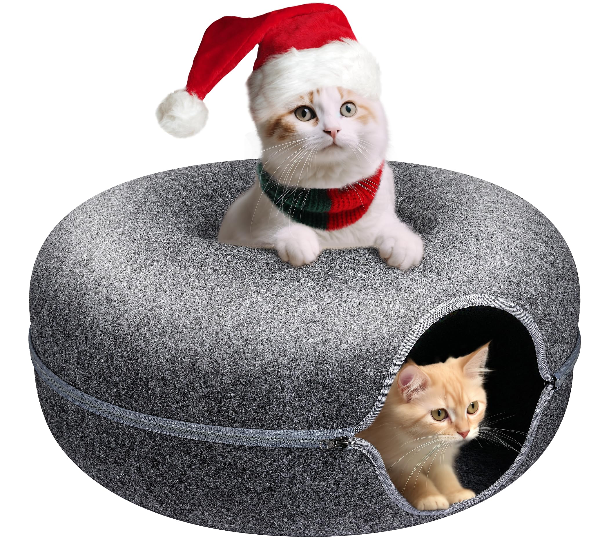 Gleejoy Peekaboo Cat Cave for Multiple Cats/Large Cats, Cat Caves for ...
