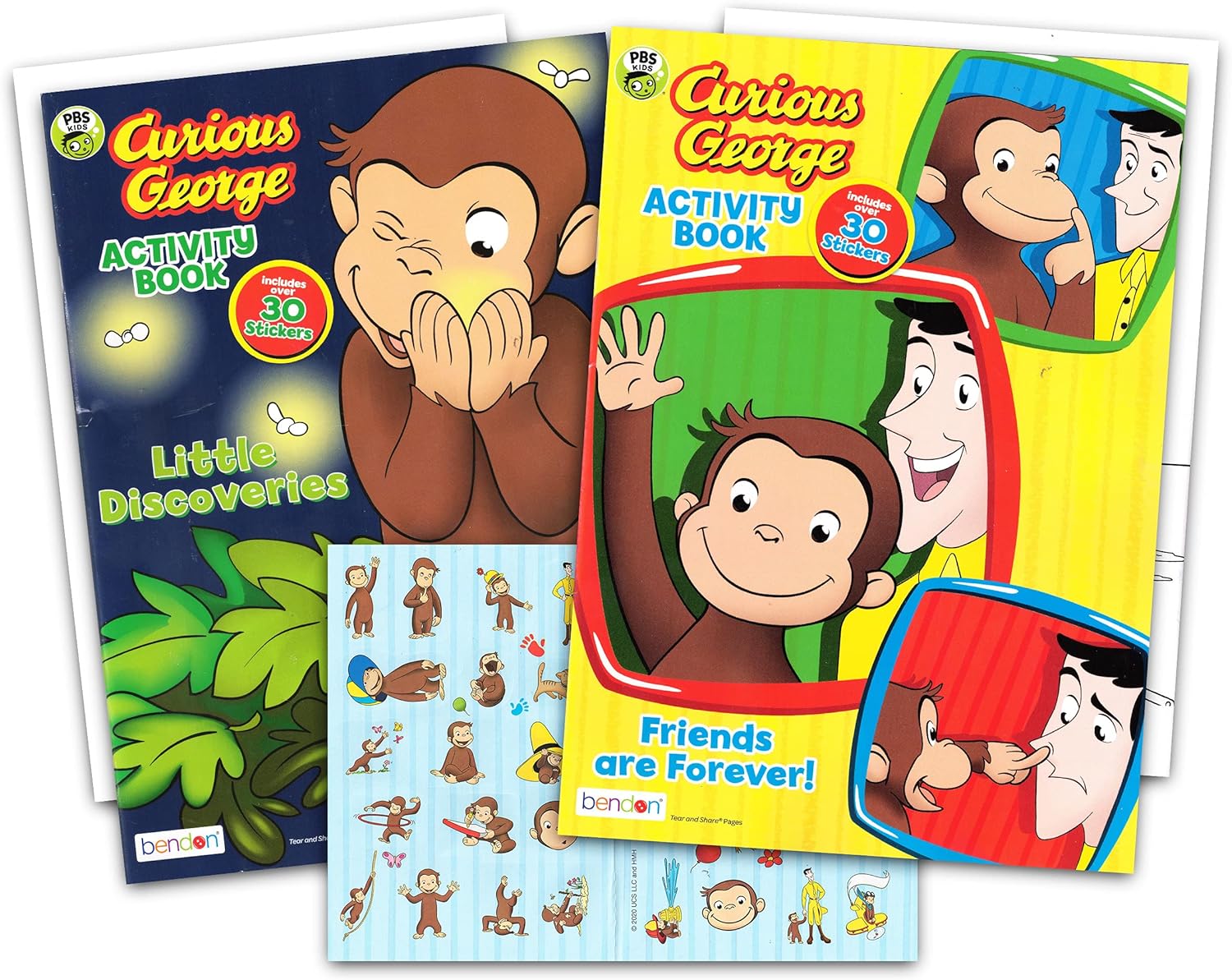 Amazon.com: George Activity Set Book Bundle ~ 2 Book Curious George ...