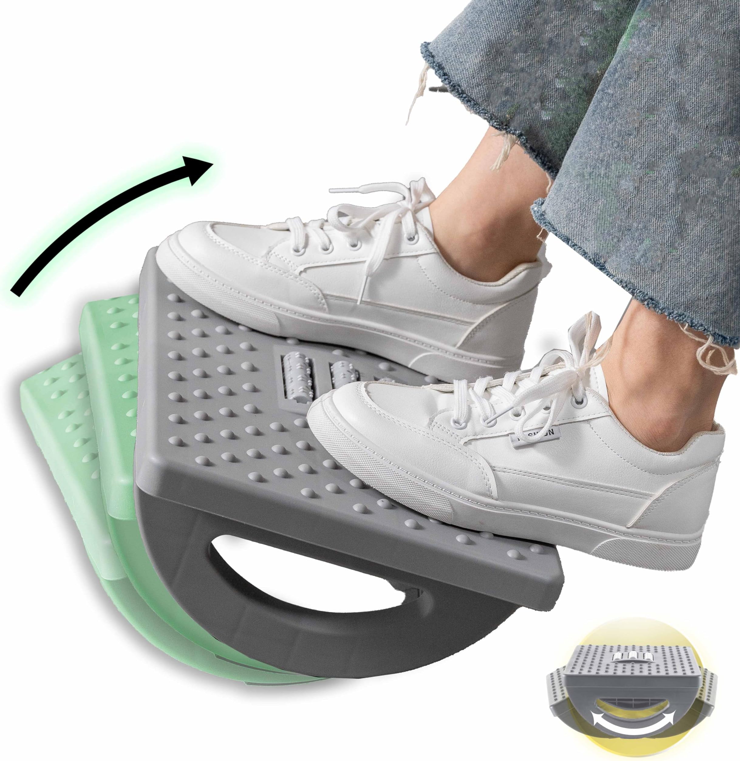 Amazon.com: WorkBliss Rocking Foot Rest for Under Desk Accessories for ...