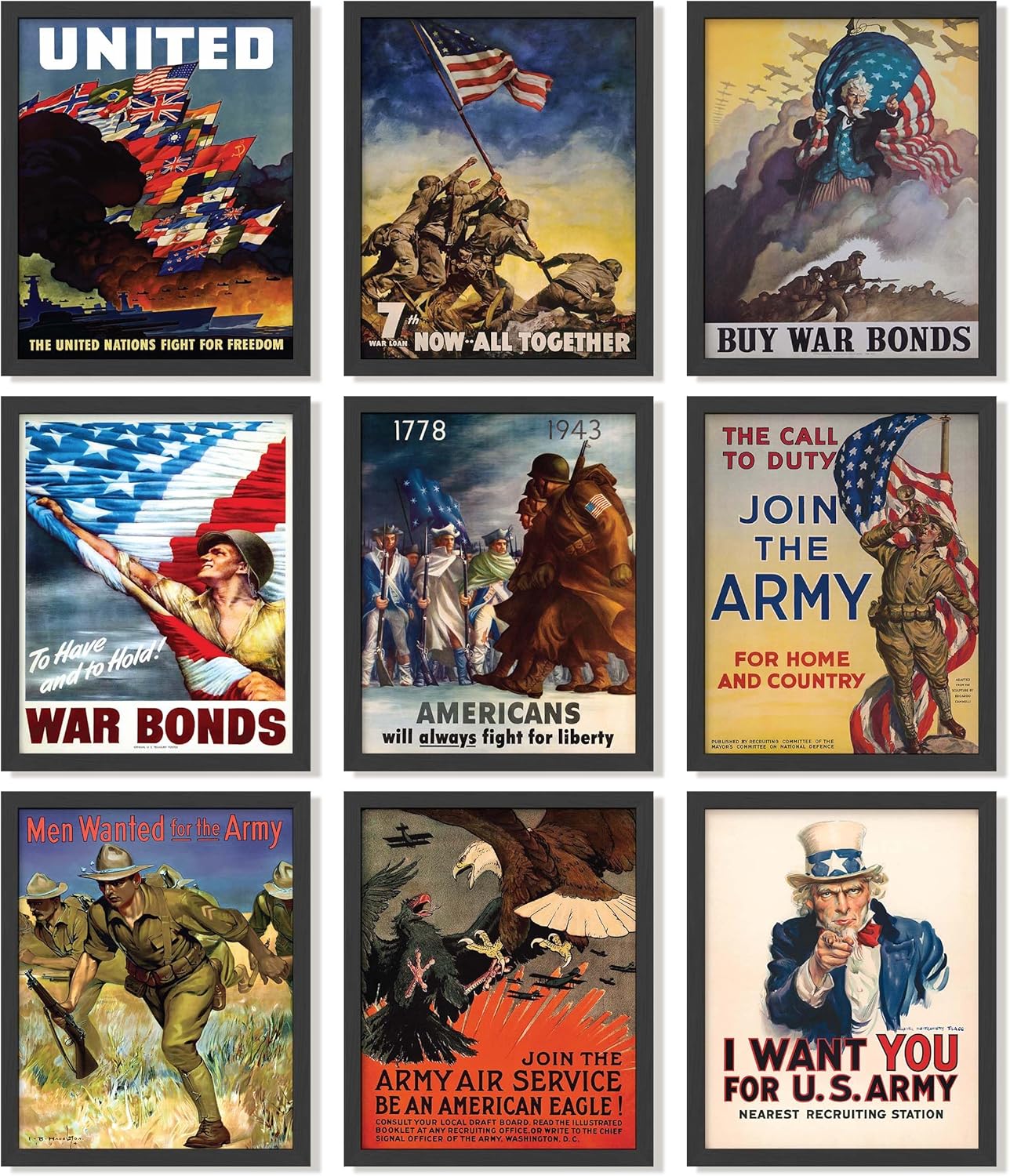 97 Decor Vintage WW2 Poster - Us History Posters for Classroom ...