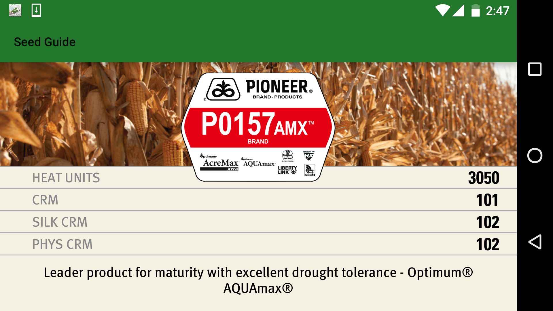 Pioneer Seed Guide - App on the Amazon Appstore