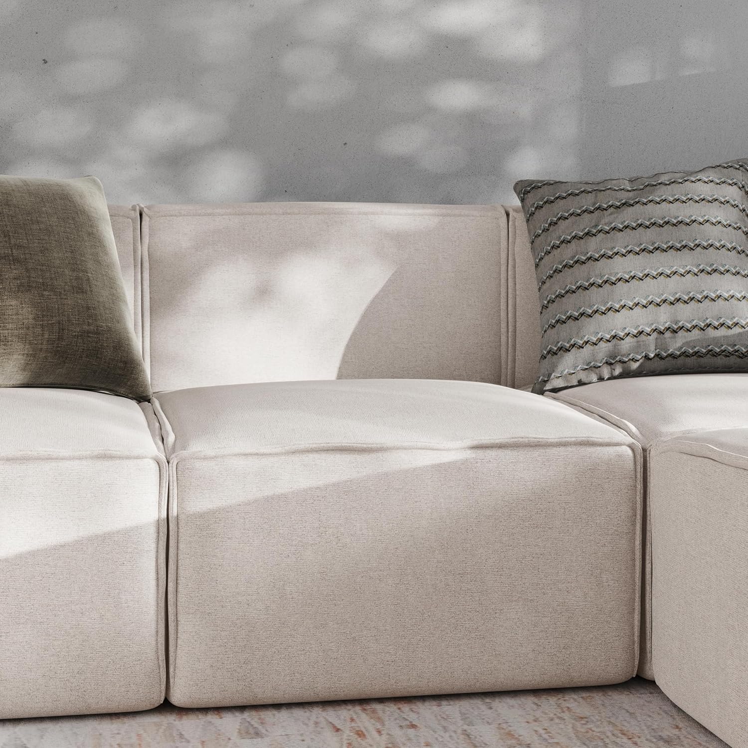 Amazon.com: EMMA + OLIVER Farmount Armless Middle Modular Chair for Sectional Sofa, Modular ...