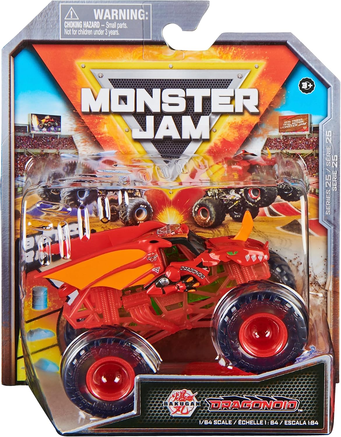 Amazon.com: Monster Jam, Official Bakugan Dragonoid Monster Truck, Die ...