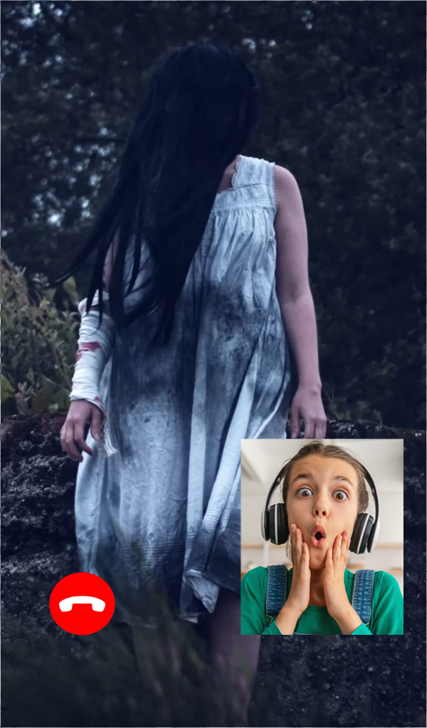 Ghost Girl Prank Video Call App - Scary Fake Call Simulator with Horror ...