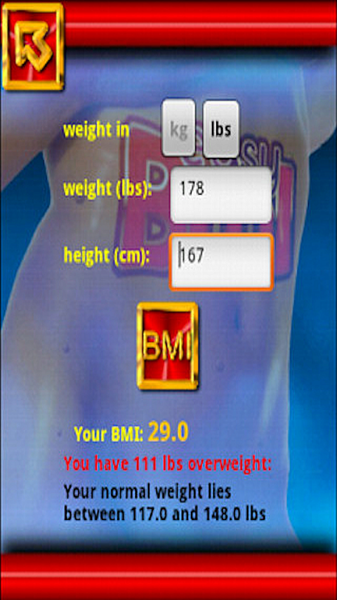 Easy Body Mass Index BMI:www.amazon.com:Appstore for Android