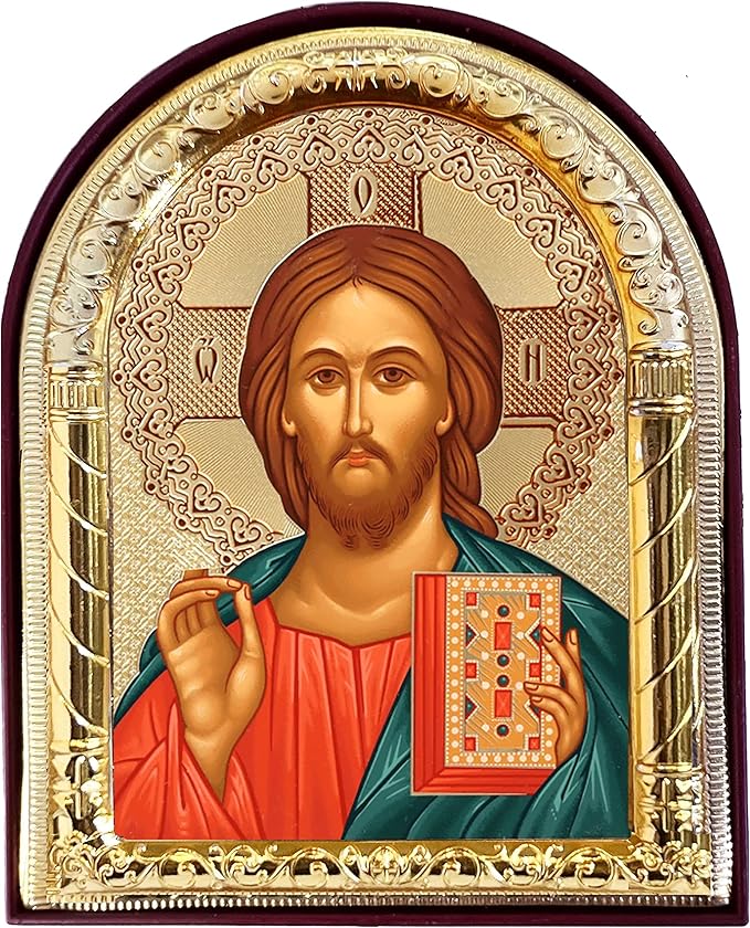 Amazon.com: Christ The Teacher Icon Gold Foil Icon, Religious Gift ...