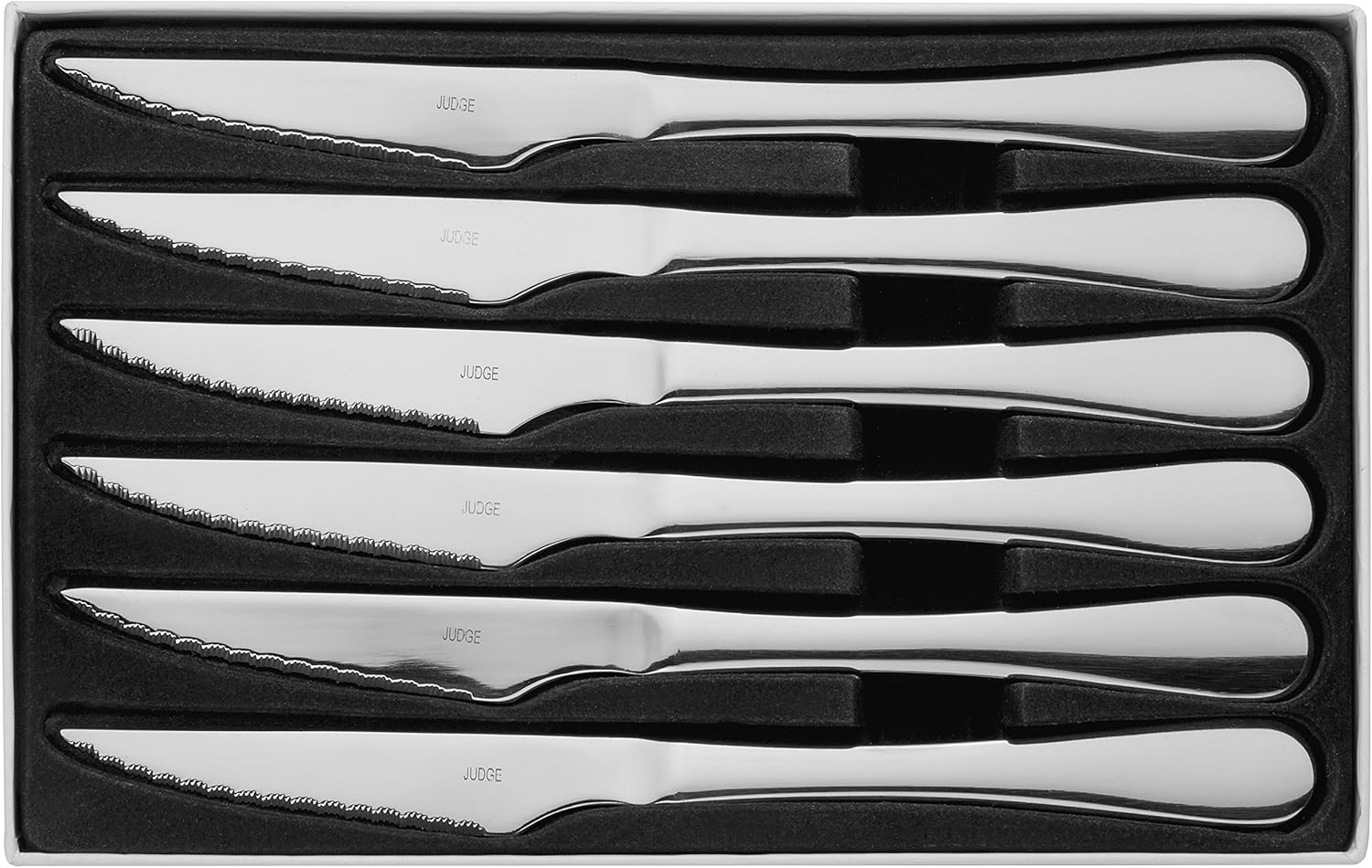 Judge Windsor BF25 6 Piece 18/0 Stainless Steel Steak Knife Set for 6 ...