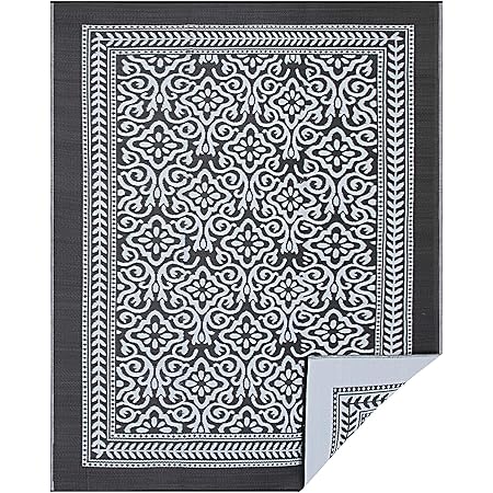 Amazon.com: Santextile Reversible Outdoor/Indoor Plastic Straw Rugs ...