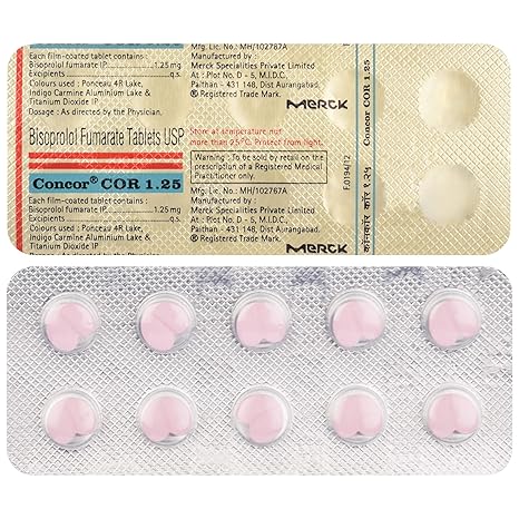 Concor COR 1.25 - Strip of 10 Tablets : Amazon.in: Health & Personal Care