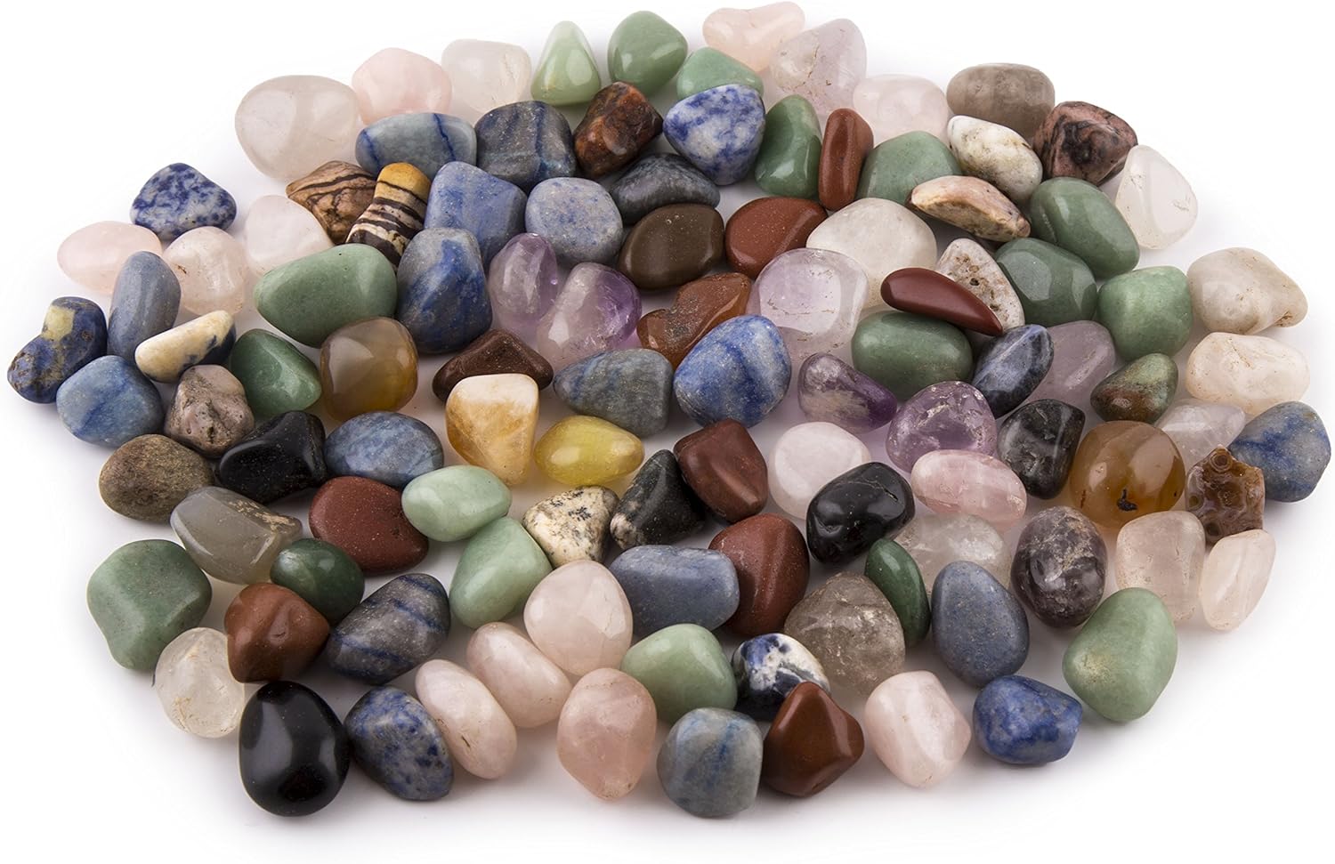 Amazon.com: Crystal Allies Materials: 3lb Tumbled All Natural Assorted ...
