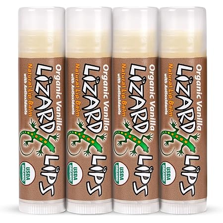 Amazon.com : Lizard Lips USDA Certified Organic Lip Balm (Vanilla ...